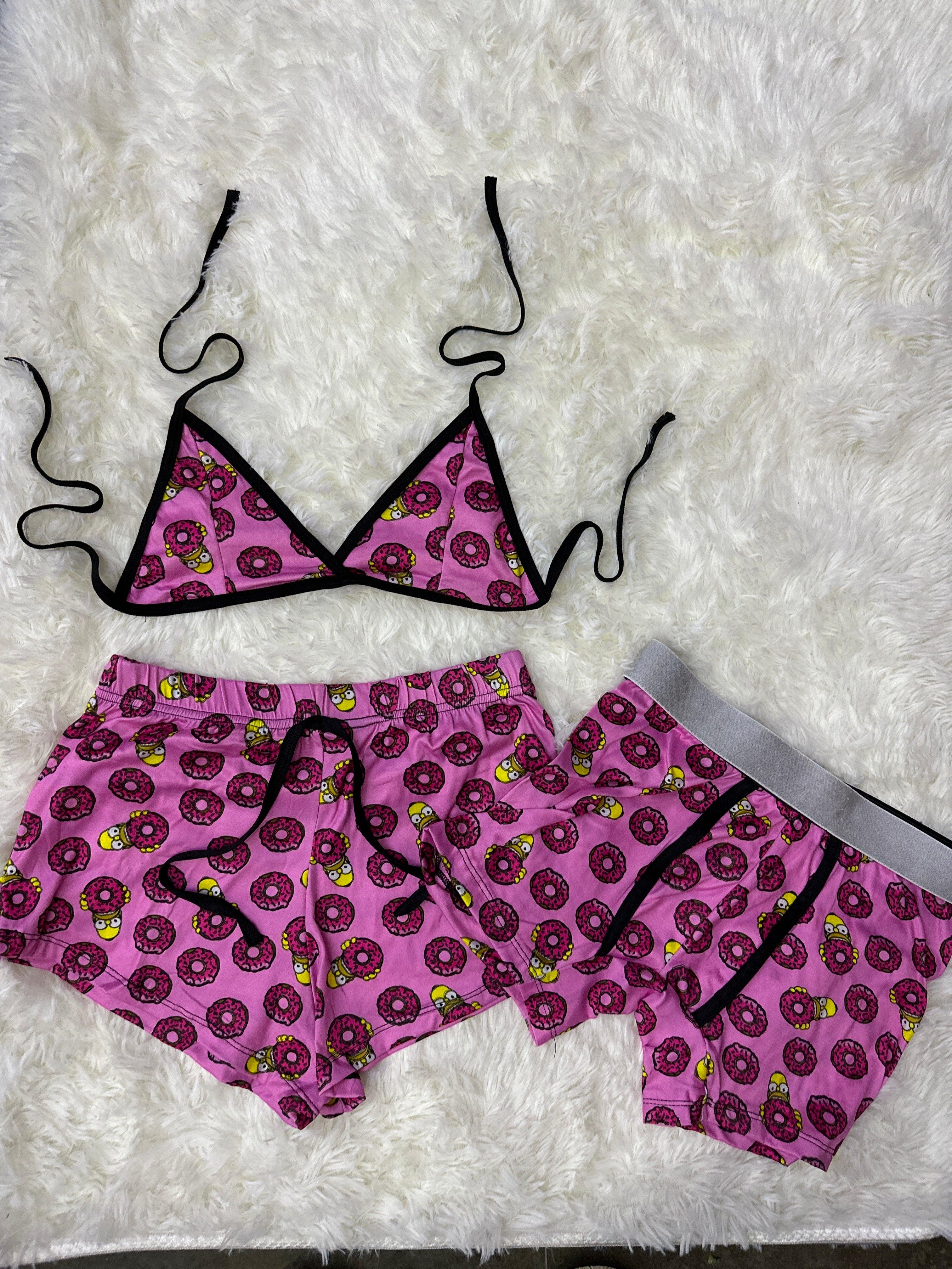 Homero donas rosas boxer y short con top – lust and seduction