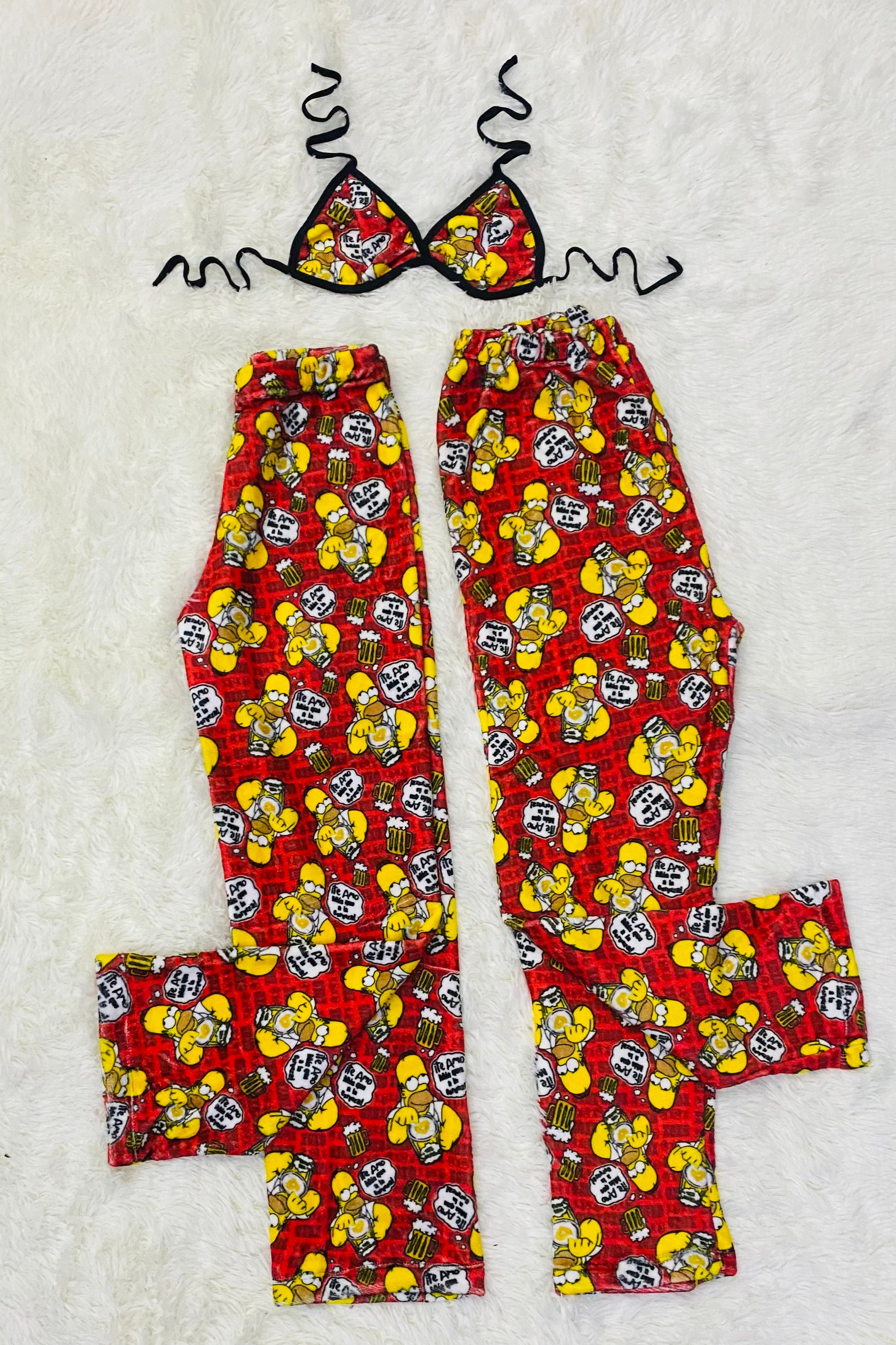 homero rojo pijama afelpada duo – lust and seduction